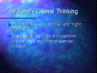 de Bono's Lateral Thinking