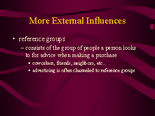 More External Influences