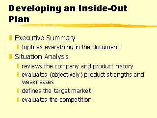 Developing an Inside-Out Plan